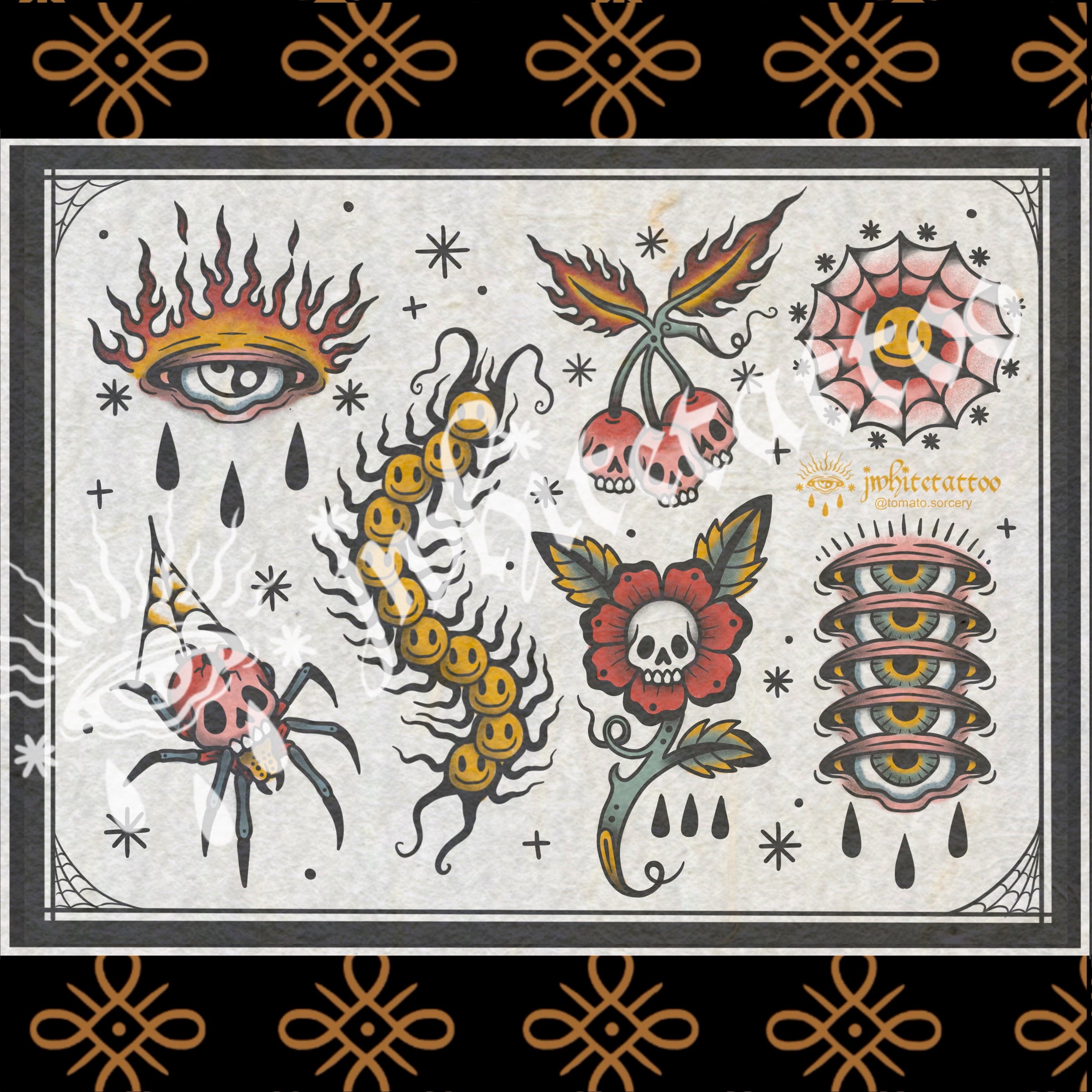 Traditional Tattoo Filler Flash